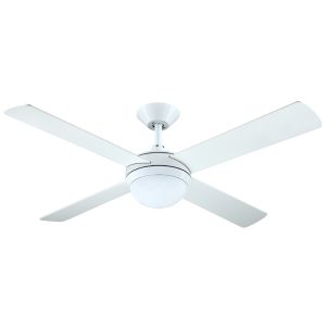 Intercept 2 Ceiling Fan E27 Fitting - White 52" | Universal Fans