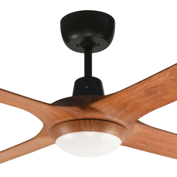 Spyda Ceiling Fan with Dimmable CCT Light- Teak -50"