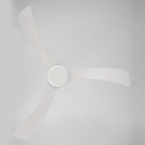 Claro Sleeper DC Ceiling Fan 48" with CCT LED Light. White | Universal Fans