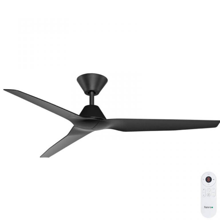 Fanco Infinity-iD DC Ceiling Fan with Smart Remote - Black 54"