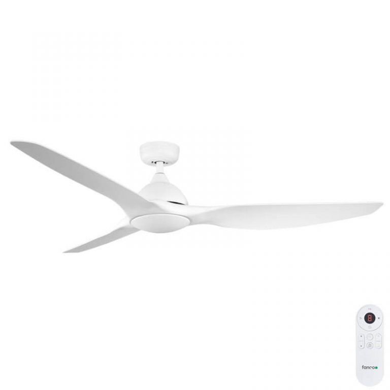 Fanco Horizon SMART DC Ceiling Fan with CCT LED Light - White 64"