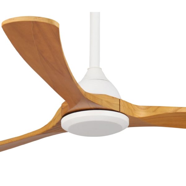 Fanco Sanctuary DC Ceiling Fan 52" with Remote. - White with Teak