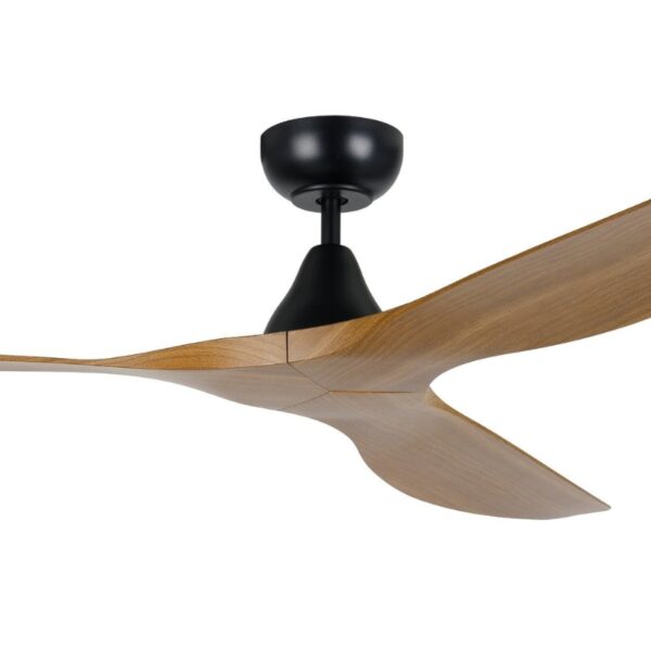 Eglo Surf SMART DC 60-inch. Black with Burmese Teak | Universal Fans