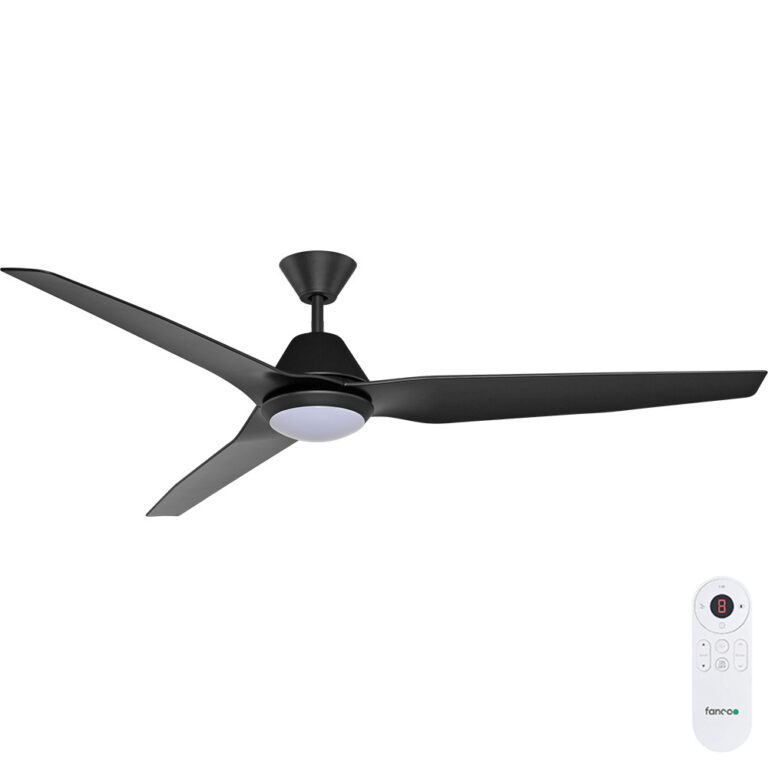 Fanco Infinity-iD DC Ceiling Fan with Smart Remote - Black 54"