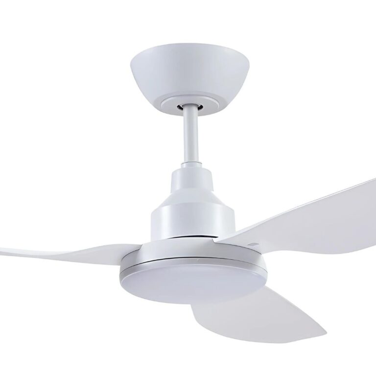 Ventair Glacier DC Ceiling Fan 56 inch with LED Light. White ...
