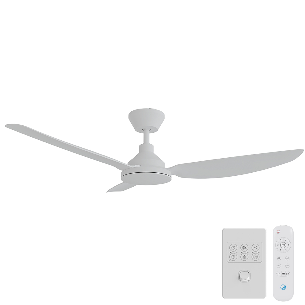Calibo Sora DC Ceiling Fan 52 inch. White | Universal Fans